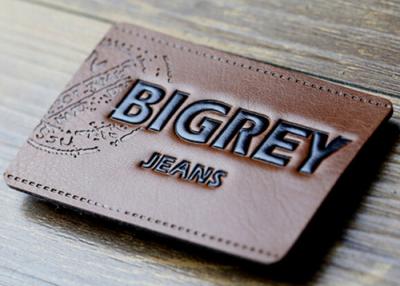China Waterproof Leather Embossed Patches - Custom PU Leather Labels with 500pcs MOQ and 7-10 Day Lead Time for sale