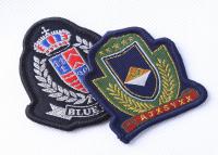 China Custom Embroidered Military Patches Beret Cap Badge 100% Polyester OEM Full Embroidery for sale