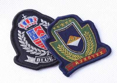 China Custom Embroidered Military Patches Beret Cap Badge 100% Polyester OEM Full Embroidery for sale