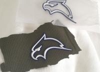 China Eco-Friendly 3D Raised Silicone Heat Transfer Clothing Labels Matt Color Custom Logo for Sportswear for sale