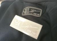 China 3M Reflective Heat Transfer Clothing Labels - 150-155°C Application, 25 Wash Cycles, Custom Sportswear Branding for sale