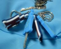 China Custom LED PVC Keychain with Logo Imprinting - 4×5cm Promotional Gift with LED Light | 500pcs MOQ for sale