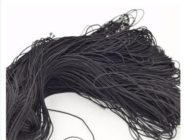 China 2mm Black Elastic Cord for Clothing - Eco-Friendly Stretchy Polyester/Nylon/Cotton Material with 3000m MOQ for sale