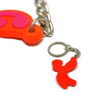 China Custom Cartoon Character Silicone Keychains 4×5cm Promotional Products with EN71 Certification for sale