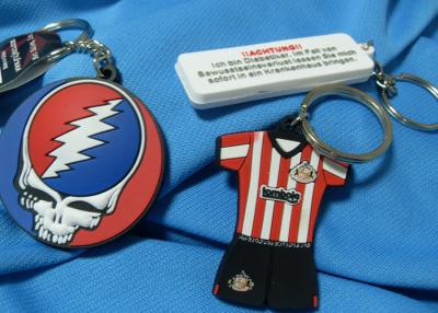 China Custom Silicone Souvenir Keychain 4x5cm Promotional Gift - PVC Material with Custom Logo Printing for sale