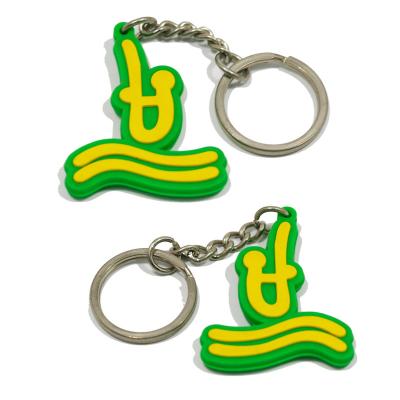 China Classic PVC Key Holder 3.5x6cm Sneaker Shape Keychain - 3D/2D Rubber Keyring with Multiple Colors for sale