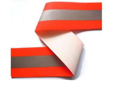 China Red Green Safety Reflective Fabric Tape Retro Sew On Reflective Tape for Clothing 5cm Width for sale
