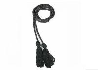 China Decorative Chinese Knotting Cord Polyester Nylon Rattail Satin Cord 330lb Pulling Force 300 Colors for sale