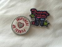 China Custom Metal Thread Embroidered Patches with 6 Cutting Options and 12 Embroidery Styles for Branding for sale