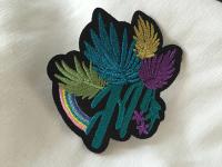China Custom Metal Thread Embroidered Patches with 6 Cutting Options and 12 Embroidery Styles for Branding for sale