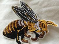 China Custom Metal Thread Embroidered Patches with 6 Cutting Options and 12 Embroidery Styles for Branding for sale