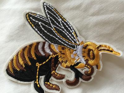 China Custom Metal Thread Embroidered Patches with 6 Cutting Options and 12 Embroidery Styles for Branding for sale