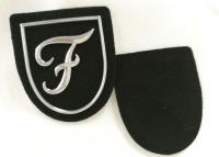China Custom 3D PVC Patches with Silver TPU Logo Promotional Raised Badge No Minimum for sale