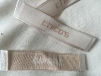 China Eco-Friendly Cotton Woven Clothing Labels - 50-150 Denier Yarn, Multiple Fold Styles & Finishing Options for sale