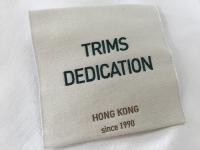 China High Density Cotton Thread Brocade Woven Labels - 50-150 Denier Yarn with Multiple Backing Options for sale