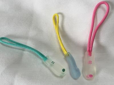 China Custom TPU Rubber Zipper Puller with Cord - Multi-Color Logo Printing for Clothing & Bags - 7-9 Day Samples for sale