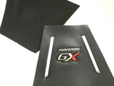 China Custom Raised Rubber Heat Transfer Clothing Labels Silicone Logo 3D 500 Pcs Min for sale