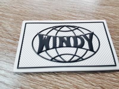 China Custom Embossed TPU Patches Iron On Garments Eco Friendly 3D Logo 500 PCS MOQ for sale