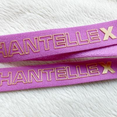 China High Tear Resistant Jacquard Elastic Band 3/4 Inch with Silicone Logo for sale