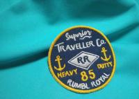 China Custom Embroidered Military Hat Patches Silk Nonwoven Uniform Patch 25-100mm for sale