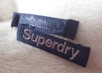 China Superdry 3D High Frequency Silver Logo Clothing Neck Label - 1cm Nylon Tape for Jackets and Outerwear for sale