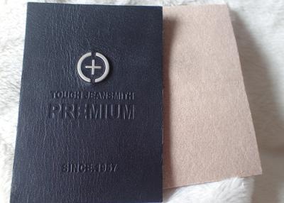 China Custom Leather Patch Labels with Metal Logo for Jeans - 3-4 Day Samples, 8-10 Day Production for sale
