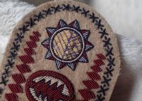 China Custom 3D Raised Embroidery Patches for Military Uniforms Indian Metallic Thread 300 Pcs MOQ for sale