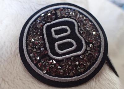 China Custom Iron On Imitation Diamond Patches for Equestrian Clothing Eco Friendly 25 Hour Wash for sale
