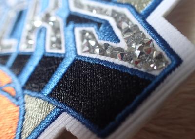 China Custom Embroidered Rhinestone Patches Hotfix Iron On Transfer for Hoodies 250x200mm for sale