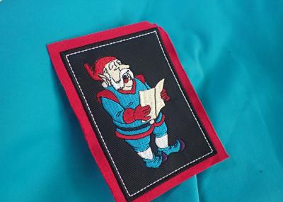 China Custom Woven Embroidered Patches for Clothing Pink Lovely Band Design Eco-Friendly Materials for sale