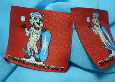 China Custom Woven Clothing Label with Lurex Metal Yarn Gold Silver Middle Folded 20cm Width for sale