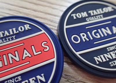 China Custom 3D PVC Rubber Silicon Patches Garment Labels Washable Sew On Iron On for sale