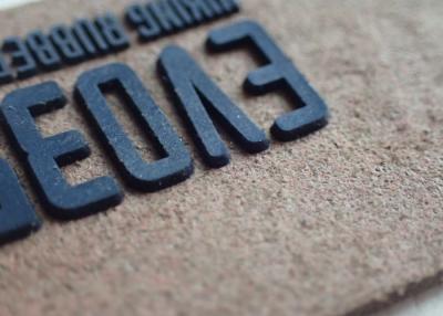 China Custom Embossed Leather Patch Label for Garment Personalization 500 Pcs MOQ for sale