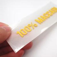 China Custom Silicone Rubber Tagless Labels Heat Transfer 3D Letters Numbers Name Patch Logo for sale