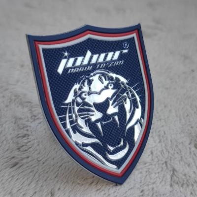 China Customized 3D Silver TPU Heat Transfer Label Washable for Garment Clothing for sale