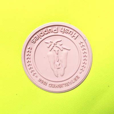 China Custom 3D Silicone Heat Press Garment Label Badge OEKO-TEX Certified for Clothing for sale