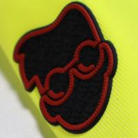 China Custom 3D Silicone Label Heat Press Transfer Washable Soft Silicone Logo Badge for Garments for sale