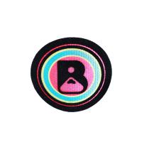 China Custom 80mm 3D Flocking Patch for Football Teams - 0.8-1.4mm Thick Heat Transfer Logo for sale