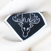 China Custom 3D Silicone Heat Transfer Labels Rubber Patches for Clothing OEKOTEX for sale