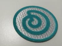 China Custom Flock Heat Transfer Labels 8x8cm & 6x6cm with OEKO-TEX Certification for Clothing and Apparel for sale