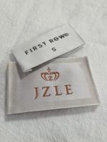 China Custom High Density Woven Embroidery Patches 60x25mm Luxury Labels for Shoes for sale