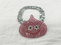 China Custom Rhinestone Heat Transfer Labels 15x7cm Hot Fix Iron On for T Shirts Hats DIY Crystal Logo Sticker for sale