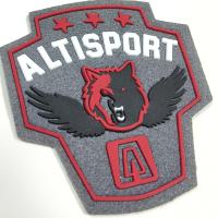 China Custom 3D Silicone Heat Transfer Label Reflective Iron On Patch for Clothing Logo 2-3 Colors for sale