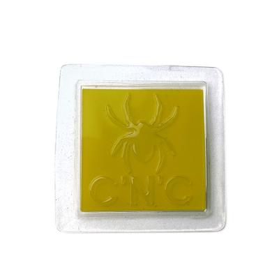 China Custom Translucent Logo Sew-On Soft TPU Badges for Clothing Accessories 3-7 Day Sample for sale