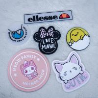China Custom Food Grade Silicone Badges 1x1cm to 10x10cm for Garment Backpack Hat Decoration for sale