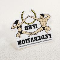 China Custom TPU Patches Bodybuilding Logo Badges for Gym Wear 4.5x2.5cm Wholesale for sale