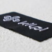 China Custom TPU Logo Patches Ultraleather Voltage Emblem Badges for Apparel Bags OEKO-TEX Certified for sale