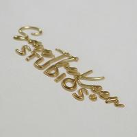 China Custom Gold TPU Heat Transfer Logo 3D Embossed Label for Apparel OEKO-TEX for sale