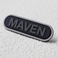 China Custom 3D Raised PVC Brand Badge Durable Two-Tone Logo Emblem for Apparel Luggage 2-3 Colors for sale