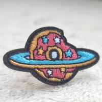 China Custom Cartoon Embroidered Badge 4.5x2.5cm for Jackets Hats Bags for sale